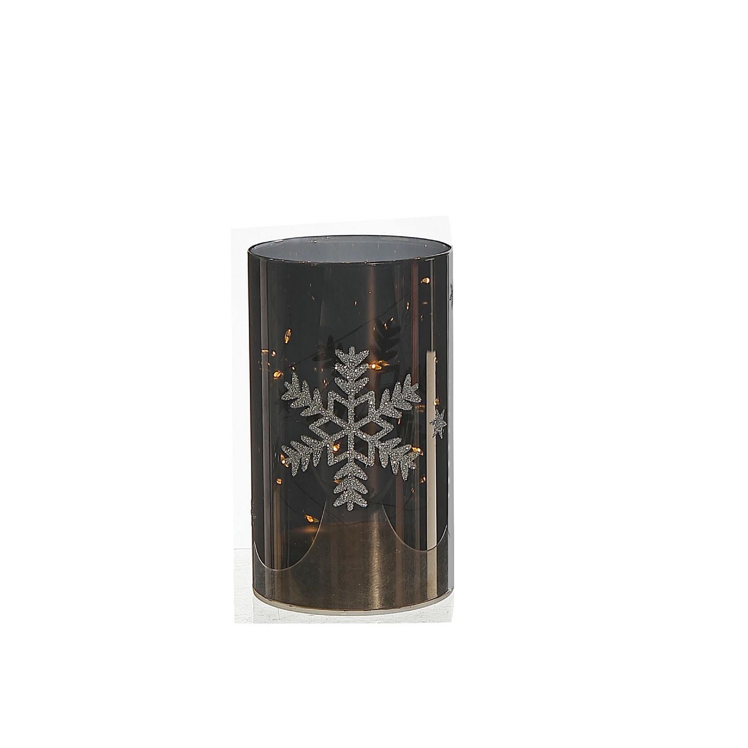 Click here for Ih Casadécor Led Cylinder Glass Stand 5.9 Silver S... prices