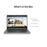HP 14 Laptop, Intel N4000, 4GB RAM, 64GB eMMC, Office 365 1-yr, Natural ...