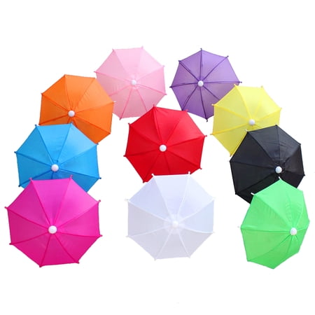 4PCS Miniature Umbrella Creative Cute Foldable Small Umbrella Doll ...