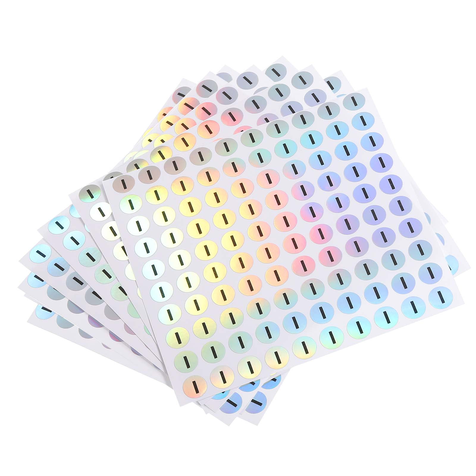 Laser Capital Letter Stickers, Alphabet I Round Self-Adhesive ...
