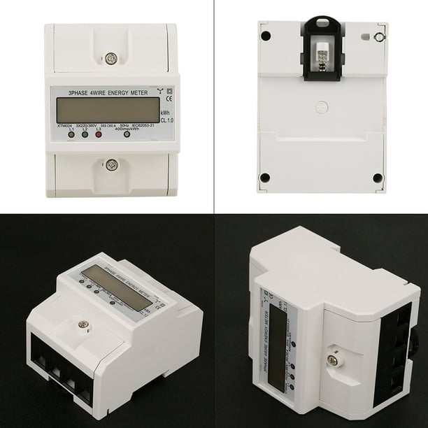 3 Phase Electric Meter, LCD Backlight Display High Overload ...