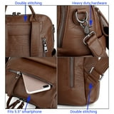 UTO Women's Fashion Backpack Purse Vegan Leather Multipurpose Design ...