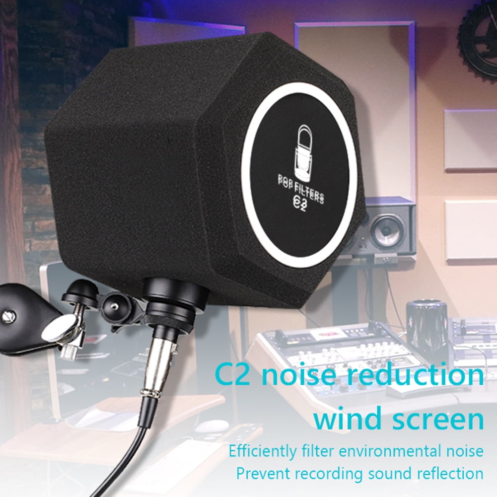 Mic Screen Acoustic Filter Desktop Recording Microphone Noise Reduction ...