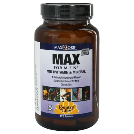 Country Life - Maxi-Sorb Max For Men Multivitamin & Mineral Iron-Free ...