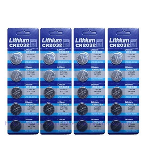 Generic Cr2032 Br2032 2032 3V Lithium Batteries 20 Pcs 4 Cards ...