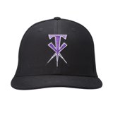Men's Black The Undertaker Cross Snapback Hat - Walmart.com
