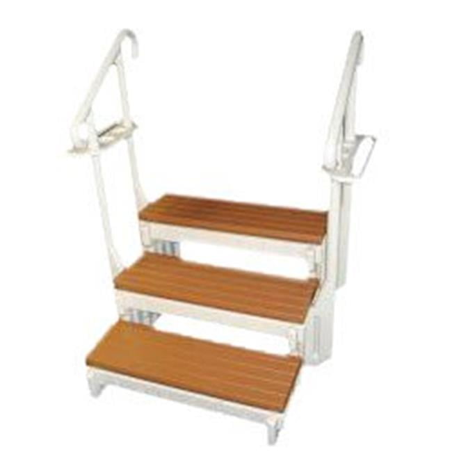 36 in. 3 Stairs Spa Steps - Espresso with Hand Rails - Walmart.com