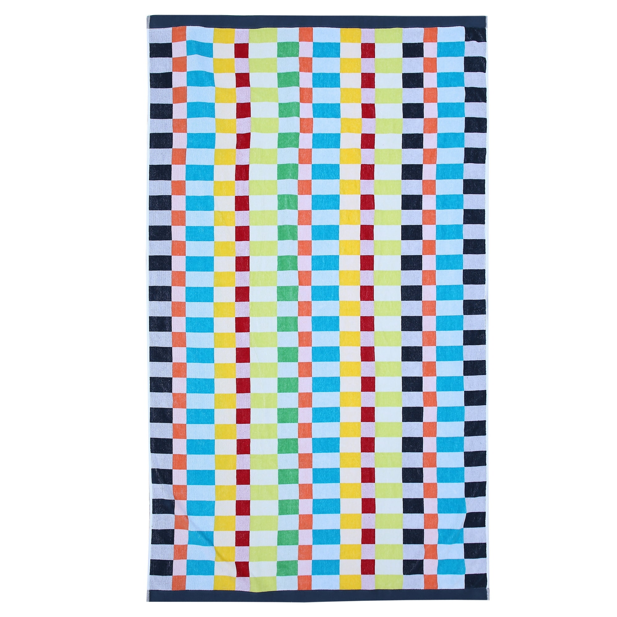Click here for Hometrends Cotton Beach Towel  Checkerboard  1 Pie... prices