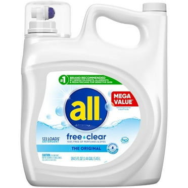All Free & Clear Plus+ Gentle HE Liquid Laundry Detergent, 158 loads ...