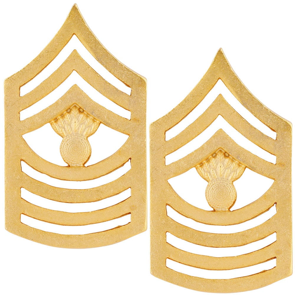 Marine Corps (USMC) chevron Gold MGYSGT Master Gunnery Sergeant E-9 ...