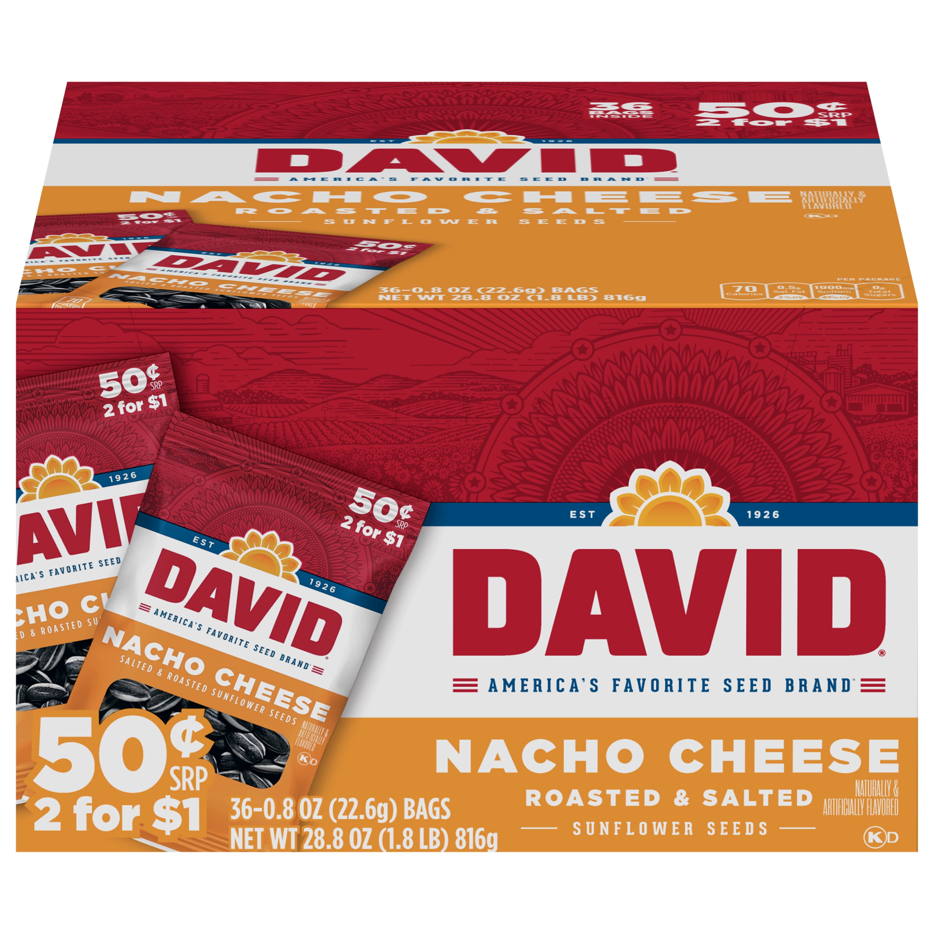 David Sunflower Seeds Nacho Cheese