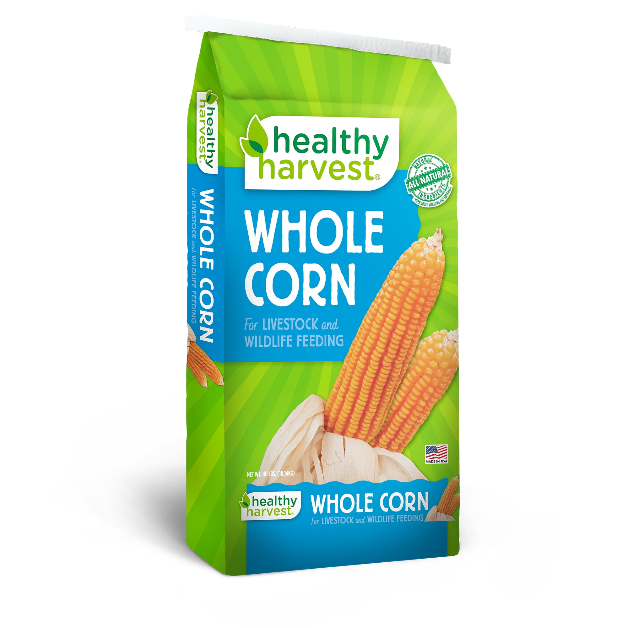 Healthy Harvest Whole Corn for Feeding Livestock and Poultry, 40 lb Bag ...