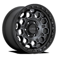 KMC Aluminum Rim KM540 RECON 17X8.5in Gloss Black Machined with Red ...