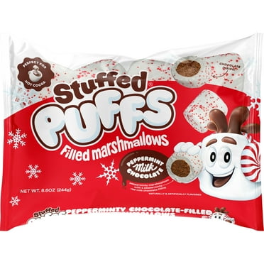 Milk Chocolate Filled Marshmallows by Stuffed Puffs, Creamy Filling, 8. ...