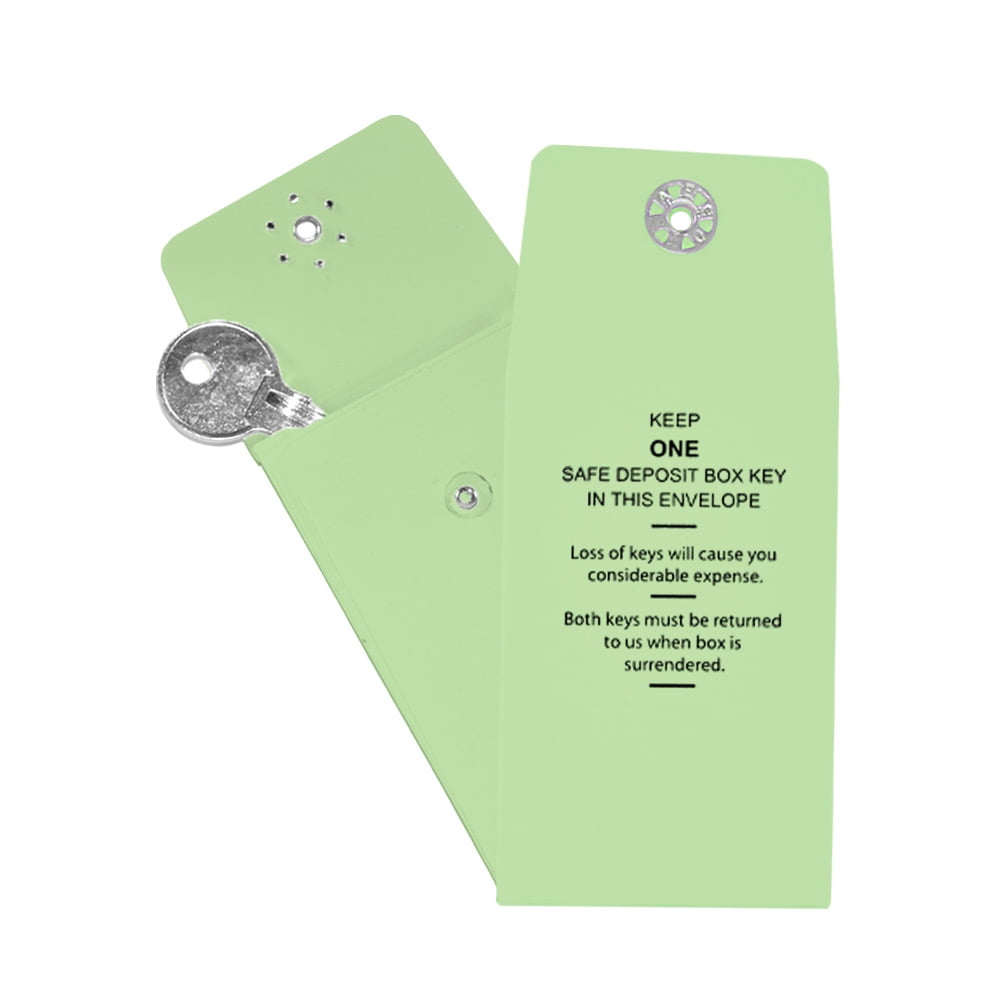 BankSupplies Stock Key Envelopes | Compact Green Safe Deposit Envelope ...