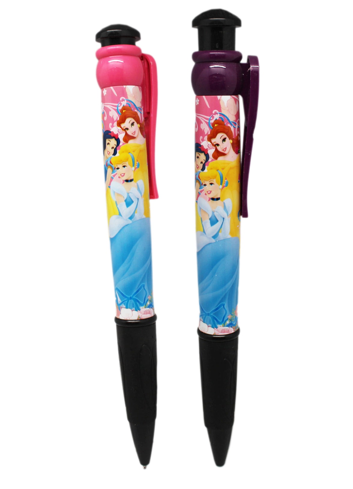 Disney Princess Floral Design Case Jumbo Novelty Pen Set (2 Pens, Black ...