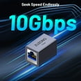 10GB RJ45 Coupler Ethernet Coupler, 10Gbps in Line Coupler for Cat8 ...