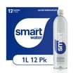 Smartwater Alkaline Water with Electrolytes, Vapor-Distilled, 1L, Pack ...