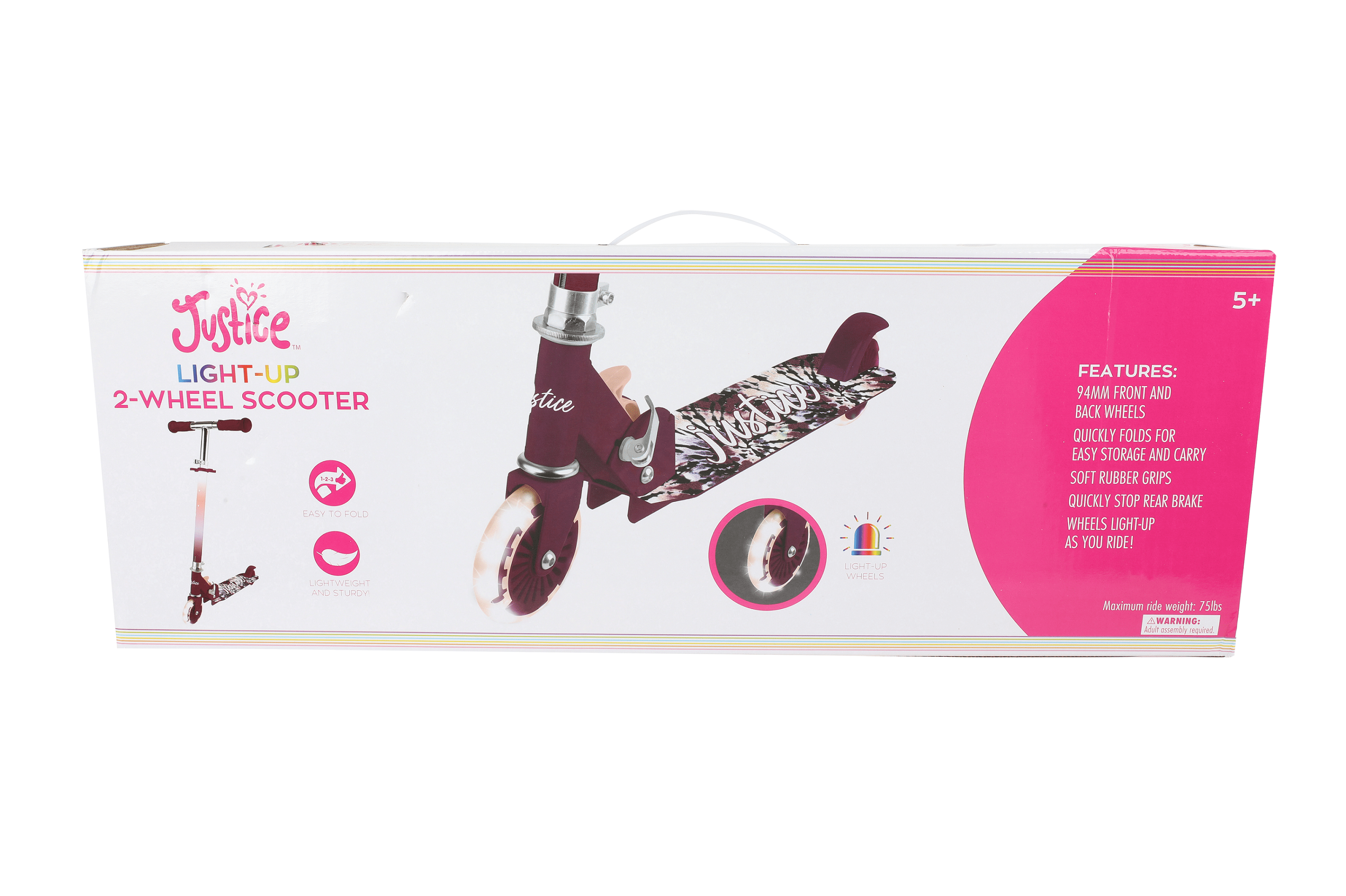 Justice Kick Scooter with Light-up Wheels