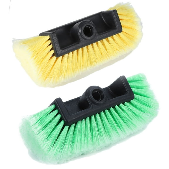 2 Pcs Car Wash Brush Head with Soft Detailing Bristle Flow Through Car ...