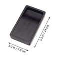 WHAMVOX Rectangular Inkstone Black Plastic 3Pcs 14.00X7.80X2.10Cm ...