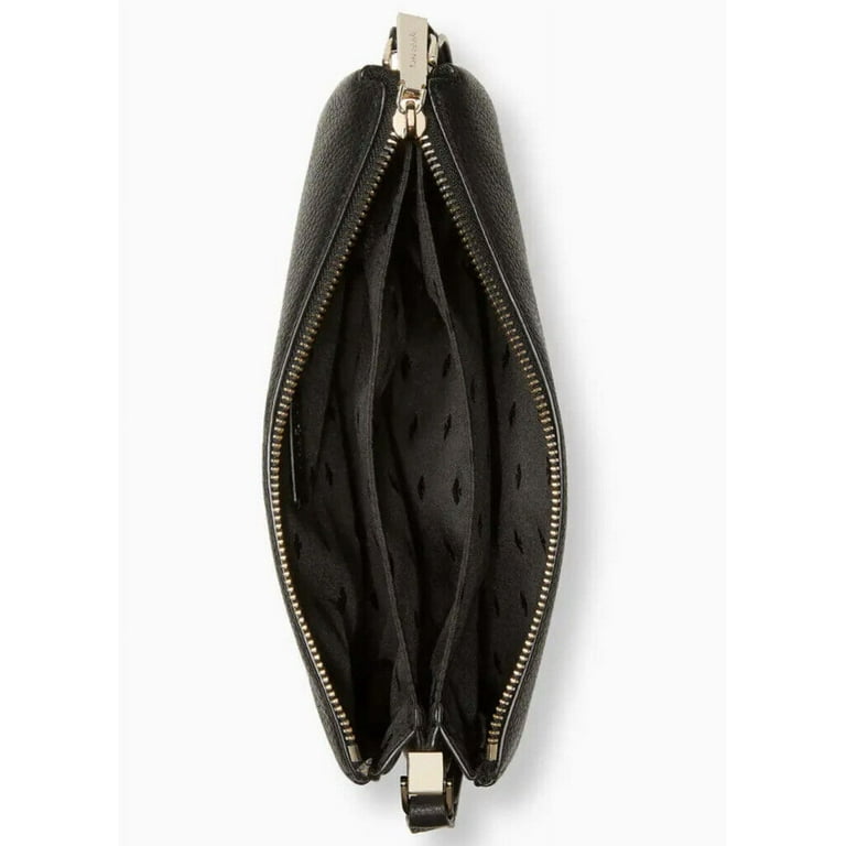 Kate Spade Leila Triple Gusset Zip Crossbody Black Pebbled Kate Spade Leila Triple Gusset Zip Crossbody Black Pebbled