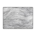 Art Wavy Line 80''x58'' Extra Large Plush Memory Foam Rug, Soft ...