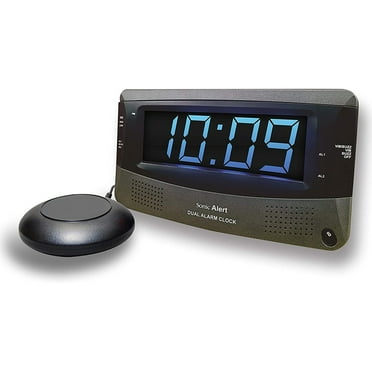 Sonic Alert - Glow Baseball Alarm Clock, Digital Display Alarm Clock ...