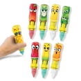 Lanard Chalkie: Twin Pack - Fruit Chalk Stick - 8 Cute Face Character ...