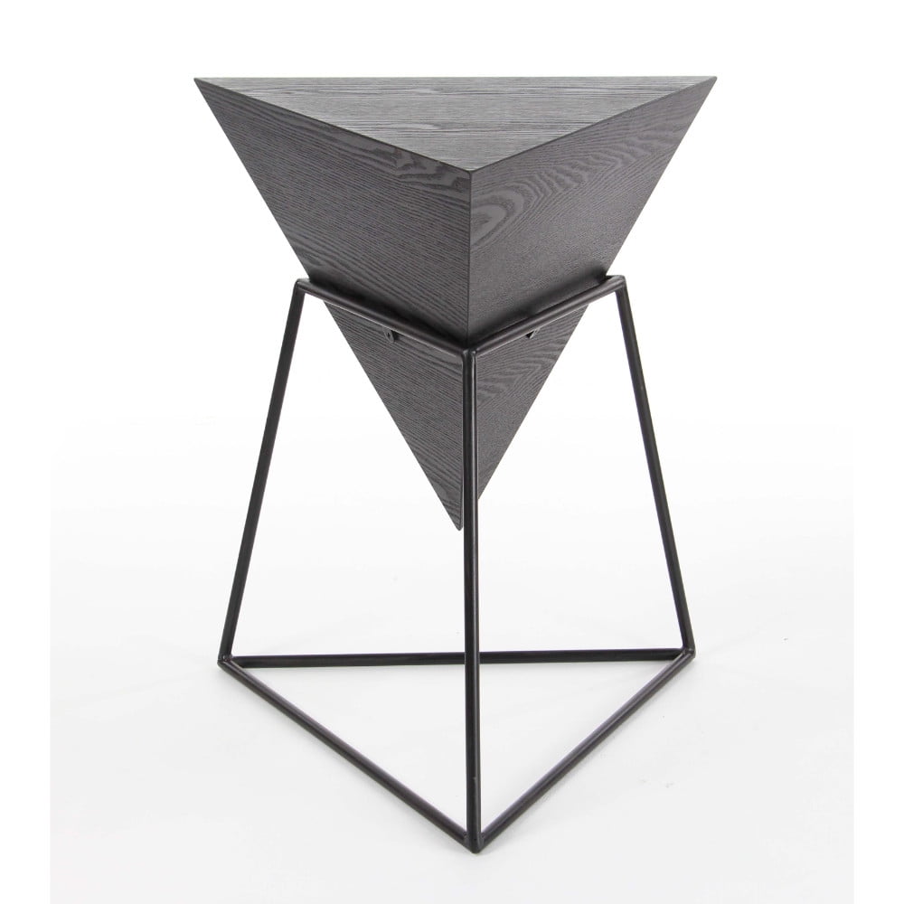 Gray Wood Metal Triangle Accent Table - Walmart.com