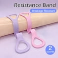 2 Counts 8 Shaped Handle Resistance Bands Random Color For Shoulder ...
