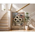Affixzi Wall Art American Flag Sunflowers Rustic Primitive Americana ...