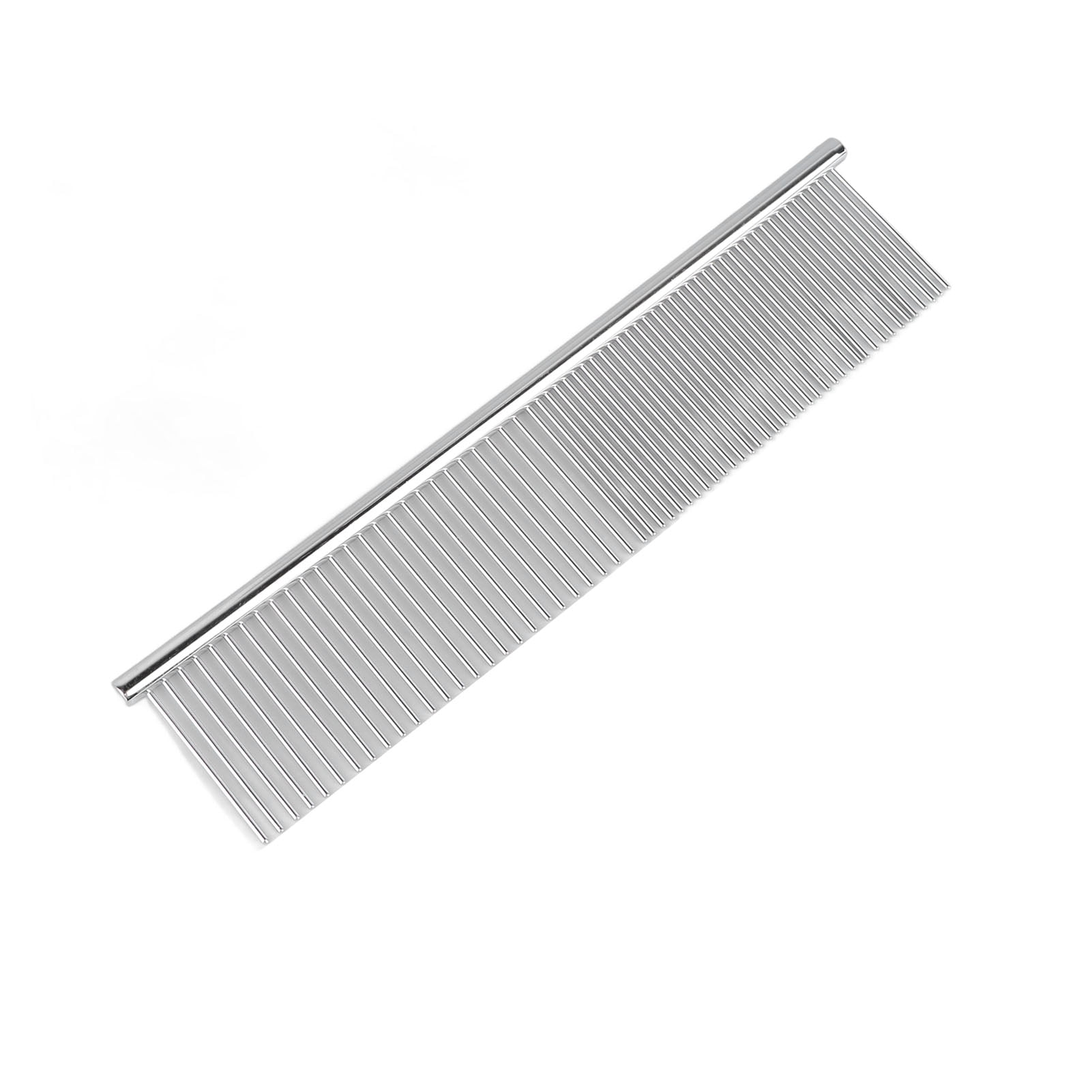 Metal Dog Comb with Rounded Ends Teeth, Double Teeth Design ...