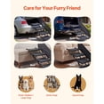 4-Step Foldable Extra Wide Dog Car Stairs, Non-Slip Pet Ramp Supports ...