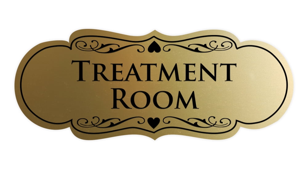 Signs ByLITA Designer Treatment Room Sign (Brushed Gold) - Small ...