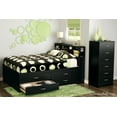 South Shore SoHo Captain 4-Drawer Storage Bed, Full, Multiple Finishes ...