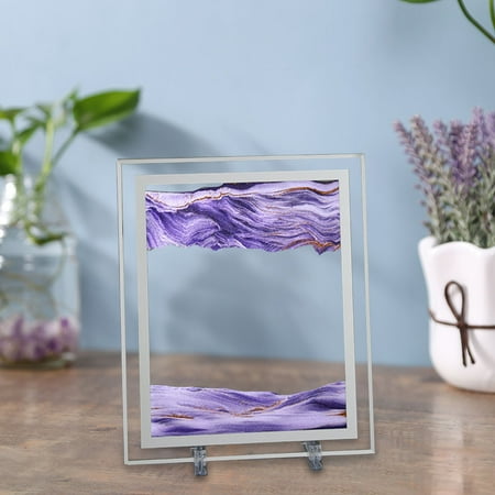 Coiry 7-inch Square Hourglass Handicraft Moving Sand Art Frame for Home ...