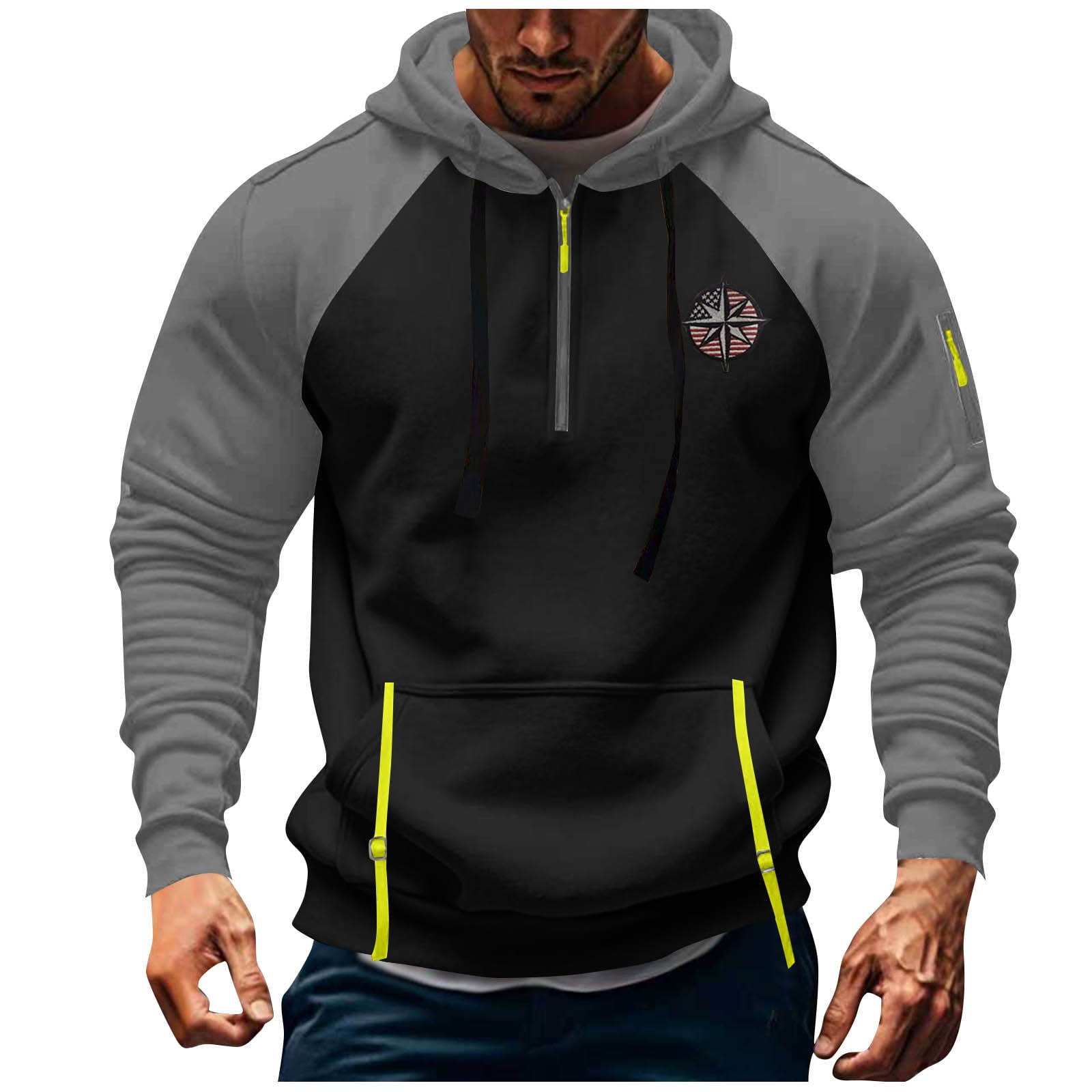 Click here for Mnevn Mens Hooded Sweatshirts Pullover Pullover Ho... prices