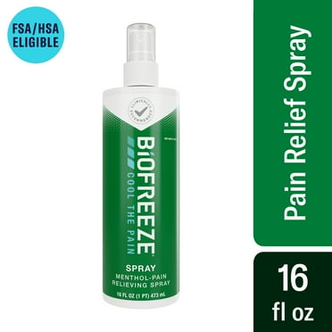 Biofreeze Pain Relief Spray, Topical Analgesic for Arthritis, Muscle ...