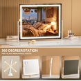 Vanity Mirror with Lights, 30'' x 22'' Lighted Mirror, Touch Screen ...