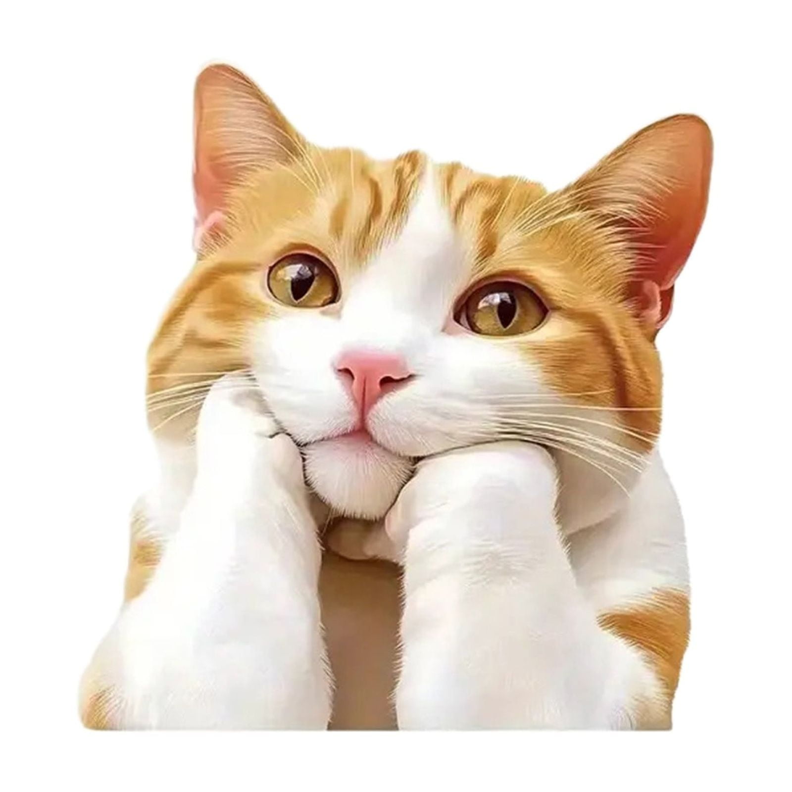 Click here for Qkdmdw B Cute Orange Cat Car Stickers Waterproof V... prices