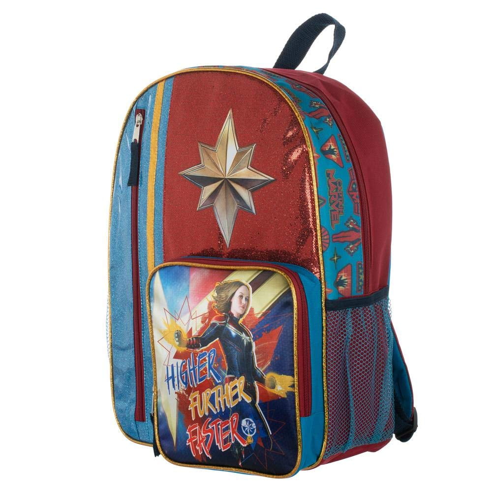 Marvel Comic Book Accessories Captain Marvel Backpack - Walmart.com