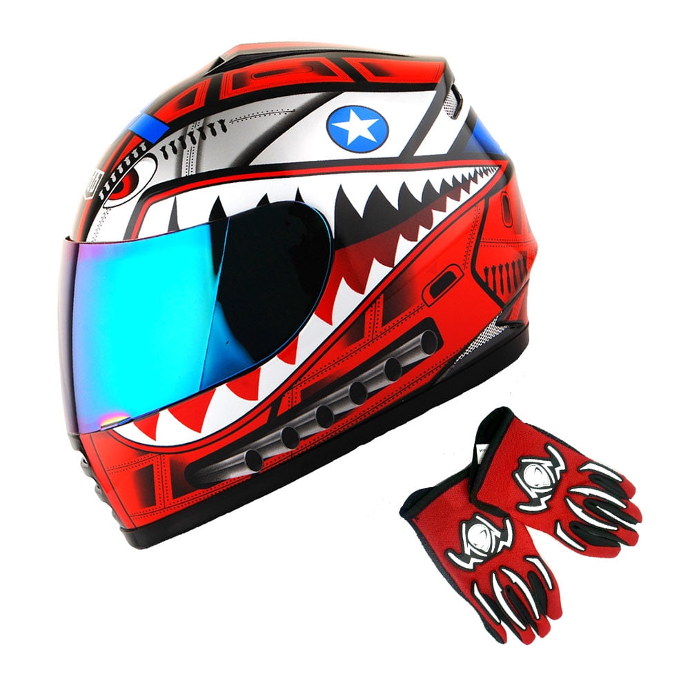 1Storm Youth Kids Motorcycle Full Face Helmet B15 Street Bike BMX MX ...