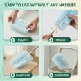 61-Count Disposable Duster Refills with 43" Extendable Handle - Layered ...