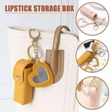 Women's Lipstick Holder Key Chain Portable Lip Gloss Balm Case Bag ...