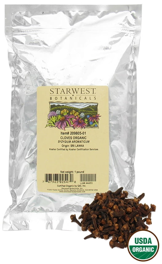 Starwest Botanicals - Bulk Cloves Whole Organic - 1 lb. - Walmart.com