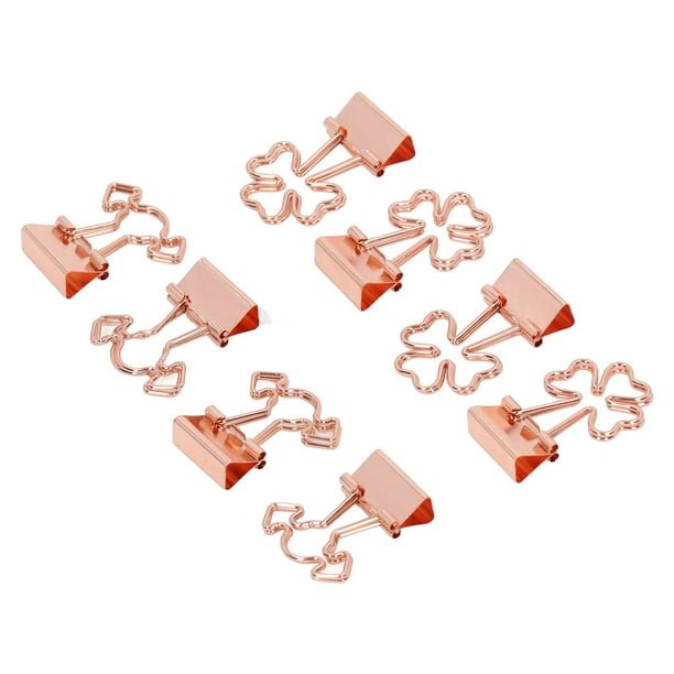 Metal Paper Clamps30Pcs Small Binder Clips Paper Binder Clips Rose Gold ...