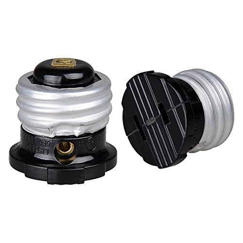 Onite Light Bulb to Outlet Socket Adapter, GE Polarized Handy Plug ...