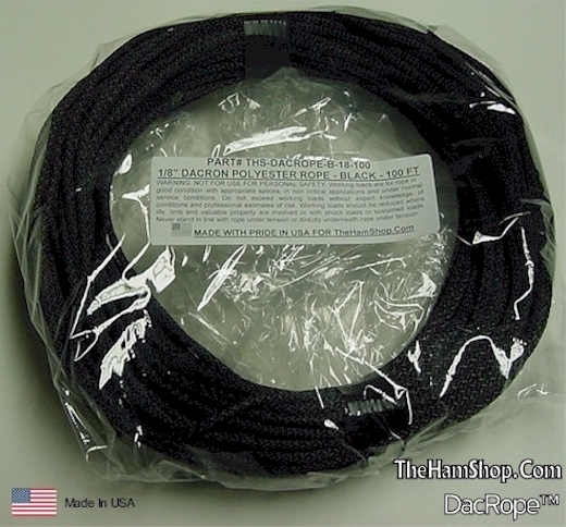 100' - 1/8" Ham Radio Antenna Support Rope - First Quality Polester ...