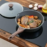 Non-stick pan, deep frying pan, wok with lid, anti-scald handle ...